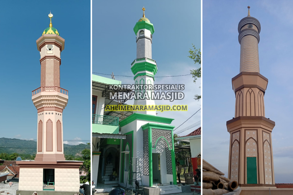 Desain Menara Masjid Minimalis Modern Jakarta Barat